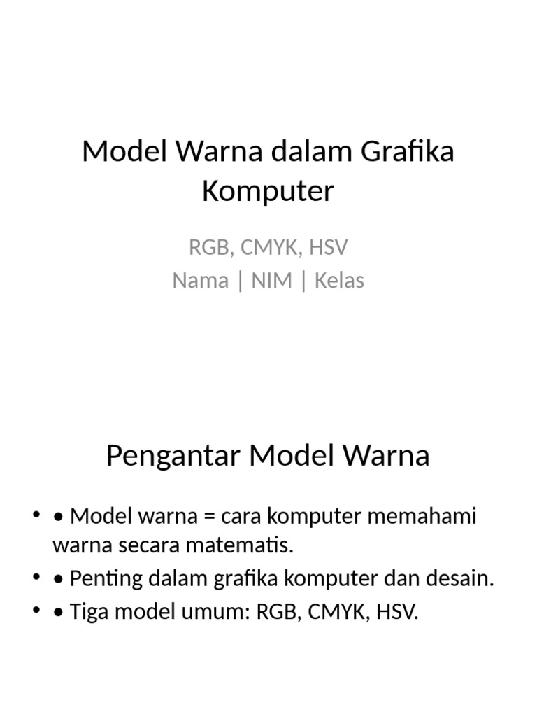 Model_Warna_Grafika_Komputer (1) | PDF