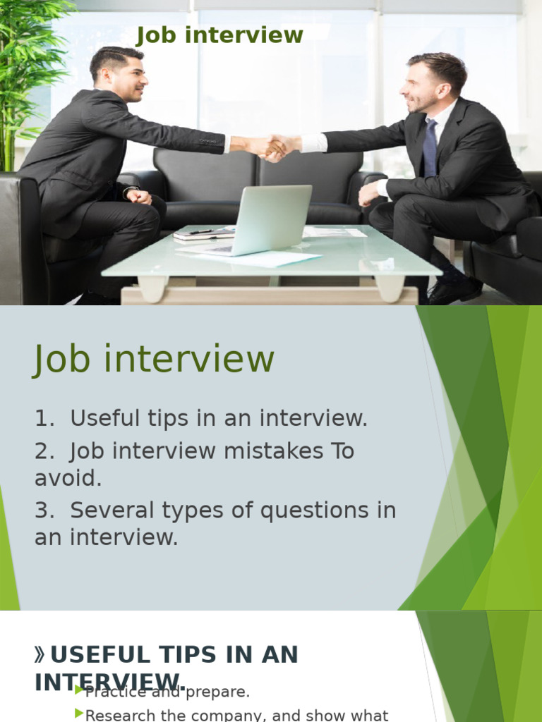 Job Interview Presentation | PDF