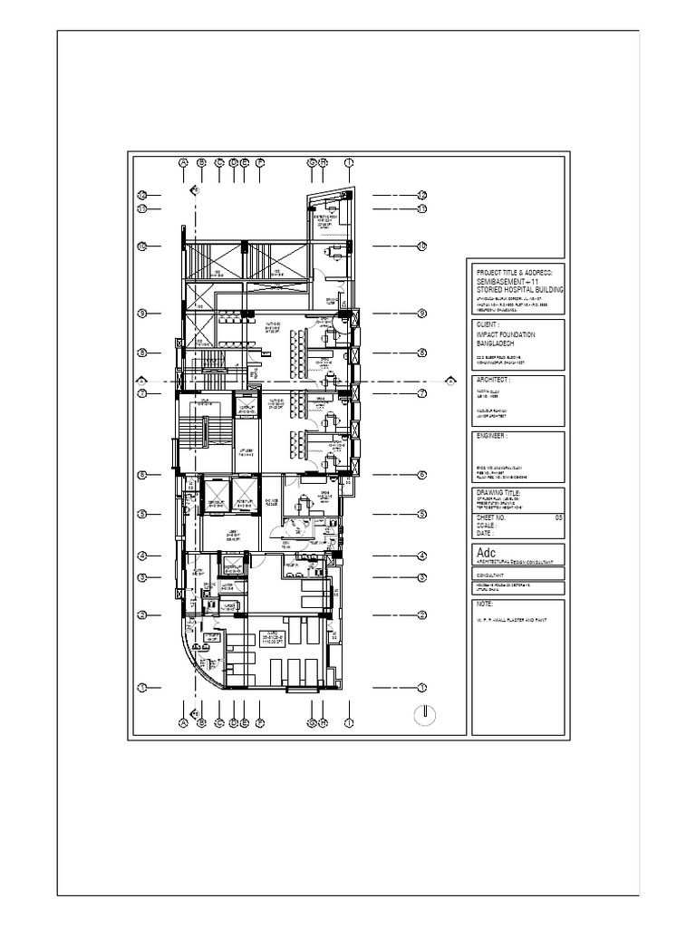 Architectural Working Drawing-Model | PDF