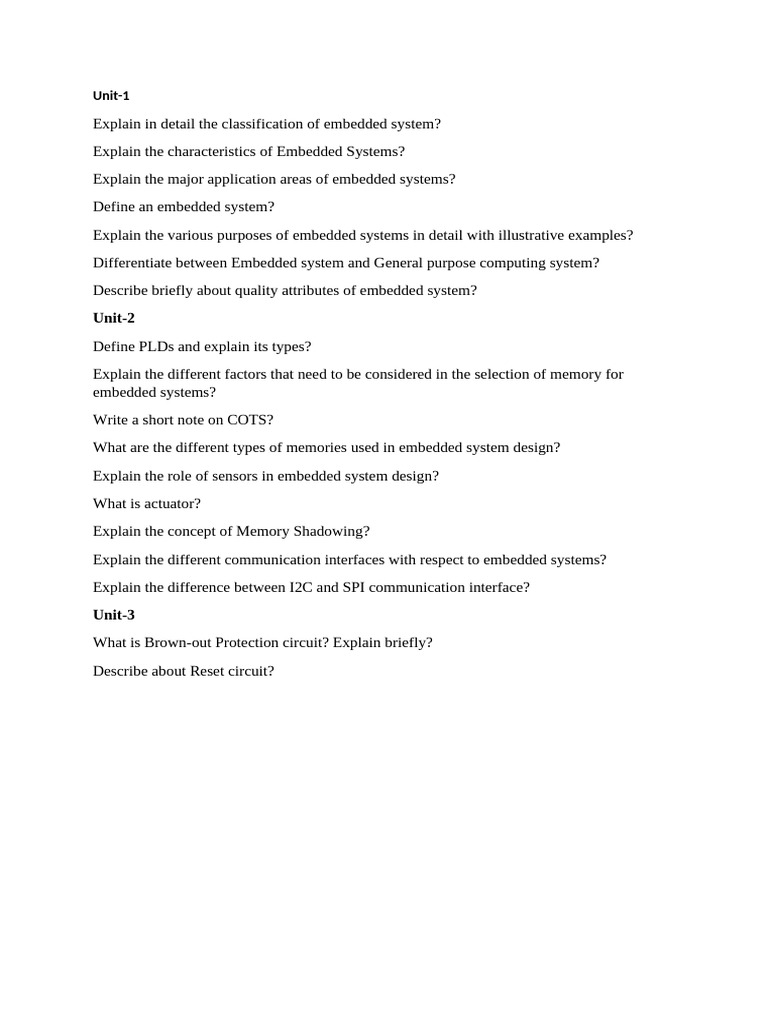 ESD - Mid1 Important Questions | PDF