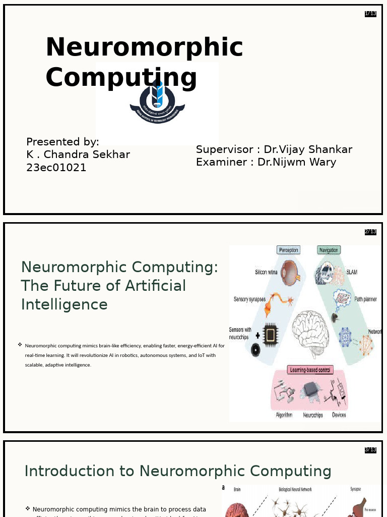 Neuromorphic-Computing-chandra Sekhar - 23ec01021 | PDF | Cognition | Computer Science
