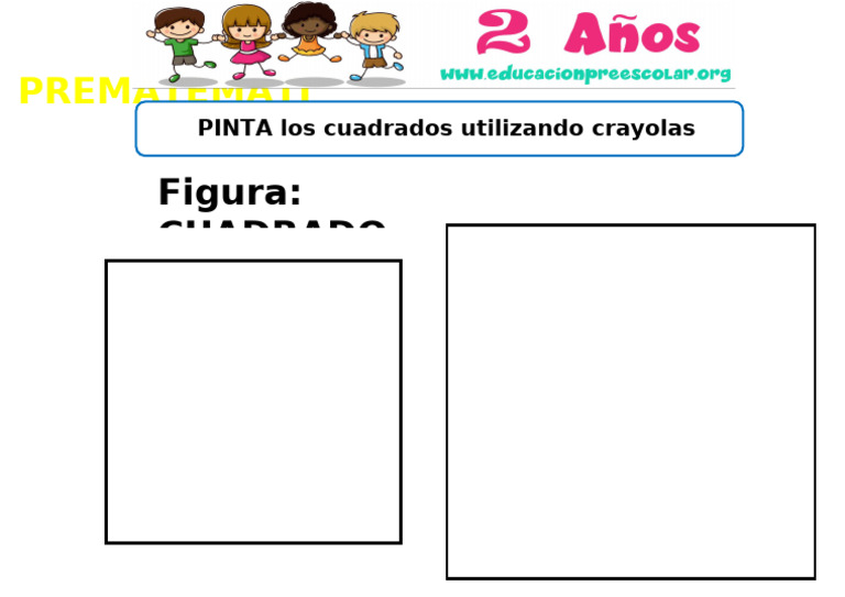 Figura Del Cuadrado para Ninos de 2 Anos | PDF