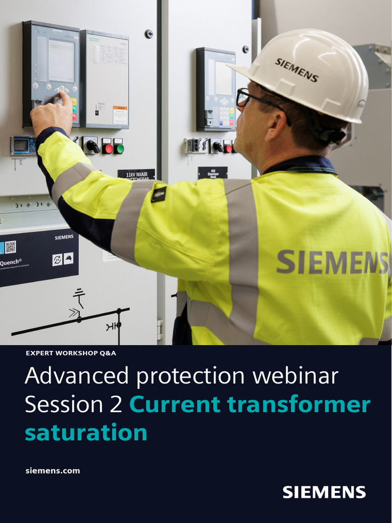 Advanced Protection Webinar Session 2 Current Transformer Saturation Pdf Transformer