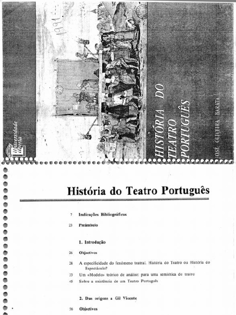 Historia Do Teatro Português de Jose Oliveira Barata | PDF | Teatro ...