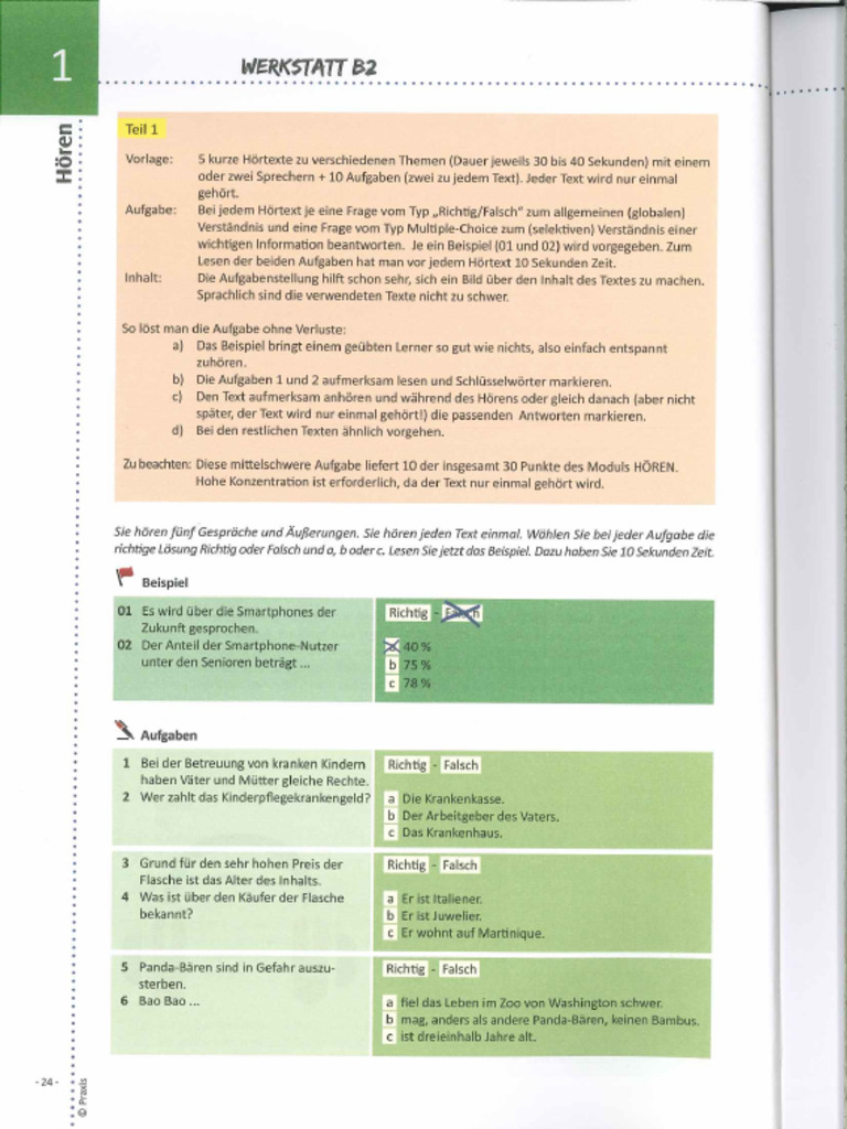B2 Test 1 Hören | PDF