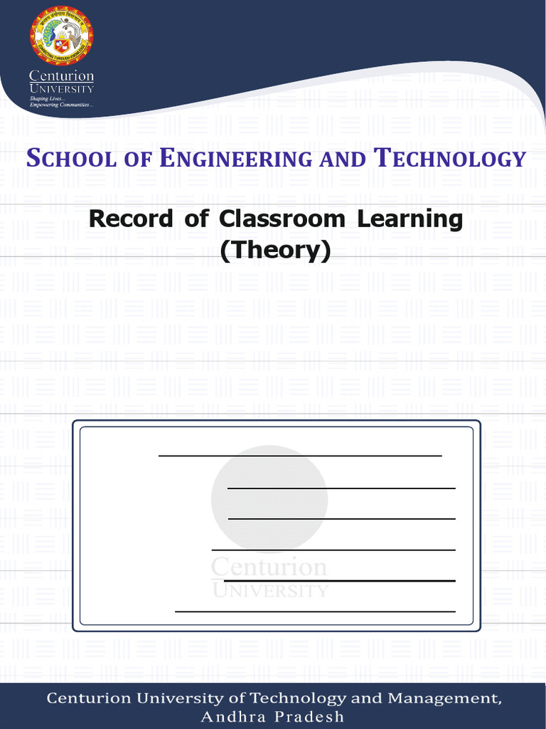 Classroom Learning Record Template | PDF | Cognition | Learning