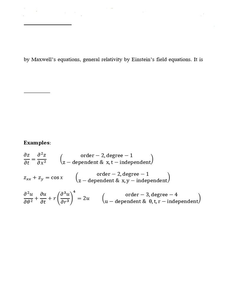 Module-4 Partial Differential Calculus | PDF | Differential Equations ...