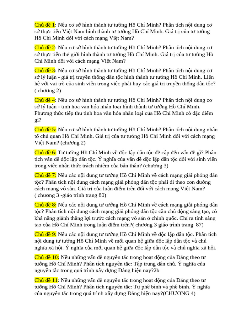 chủ đề thi TTHCM | PDF