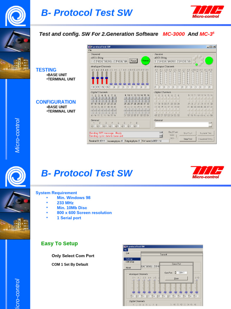Presentasjon Av B-Protocol Test SW | PDF | Computer Terminal ...