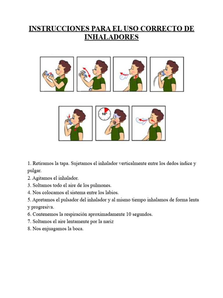 Uso Correcto de Inhaladores | PDF