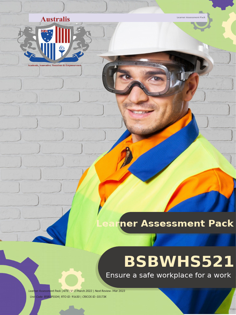 49- BSBWHS521-LAP-F-v1.0 | PDF | Risk Assessment | Risk