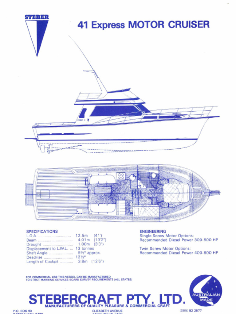 Steber 41 Express Motor Cruiser | PDF