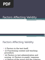 Factors Affecting Reliability | PDF | Cognition | Behavioural Sciences