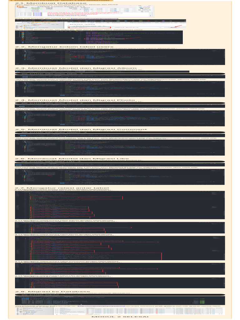 Modul 2 Gallery - Konfigurasi Database Dan Models | PDF