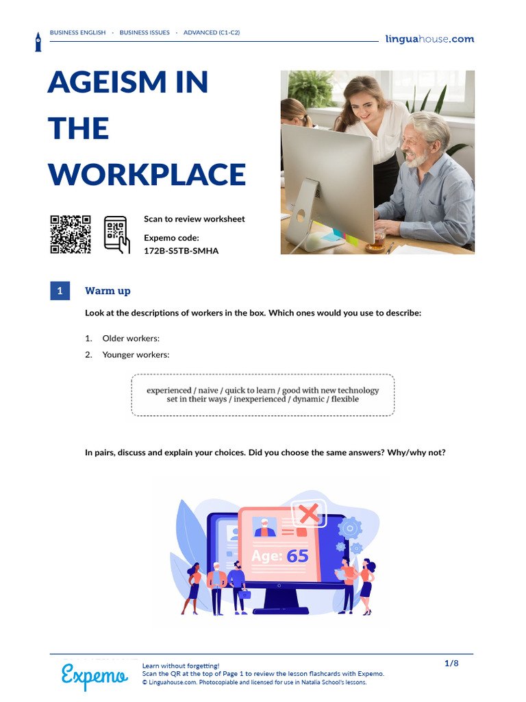 Ageism in The Workplace British English Student | PDF | Ageism | Social ...
