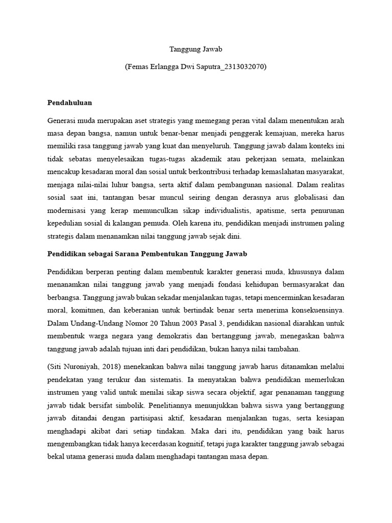 Tanggung Jawab Femas | PDF