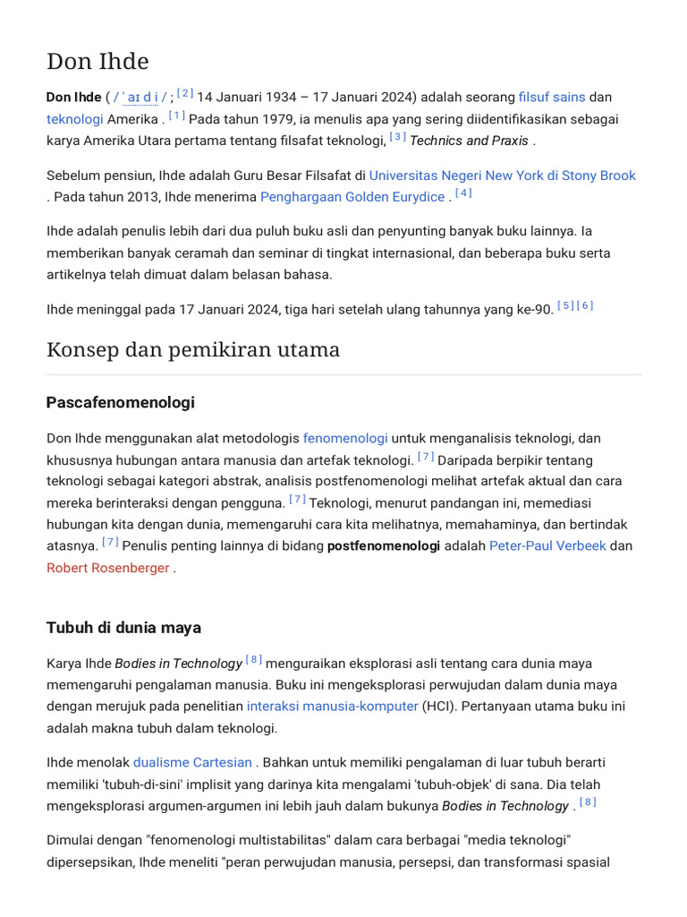 Don Ihde - Wikipedia | PDF