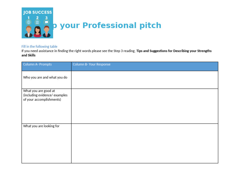 Crafting Your Professional Pitch | PDF