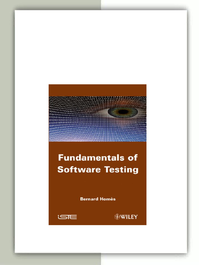 Fundamentals of Software Testing 1st Edition Bernard Hom?S download ...