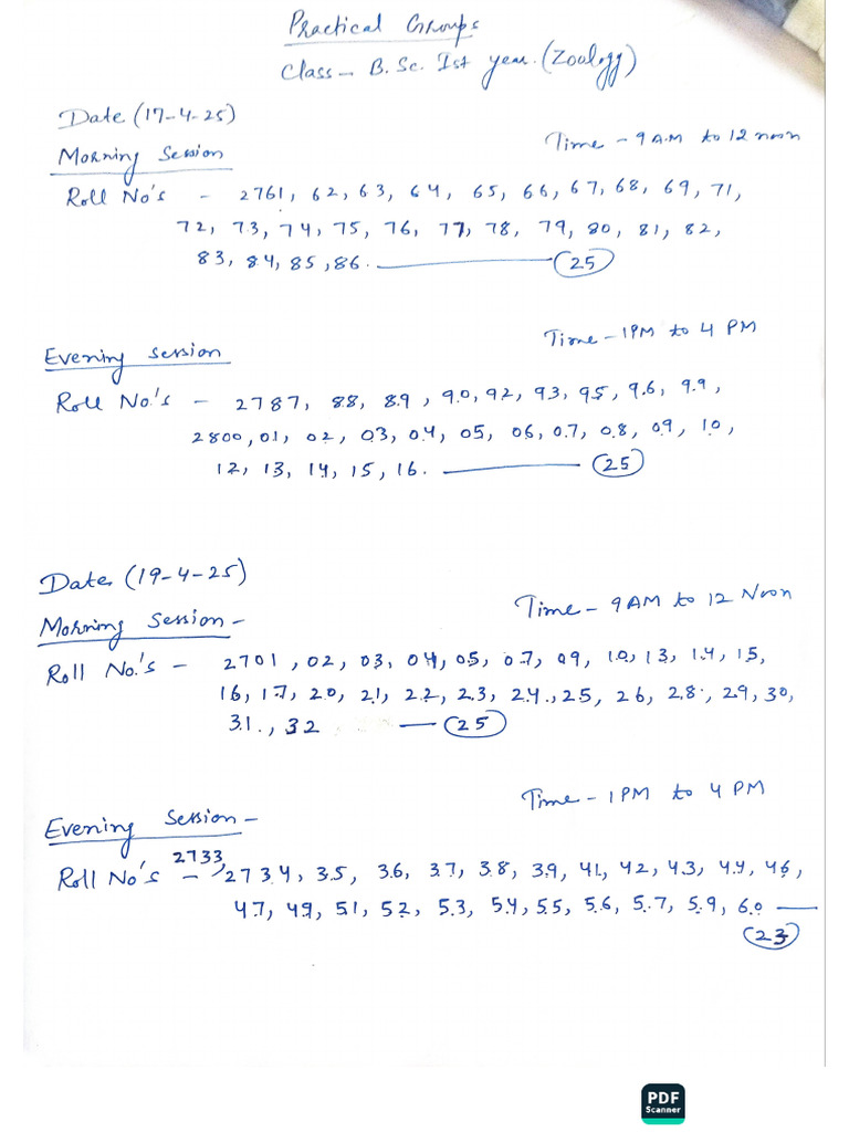 BSC-I Zoology practical | PDF