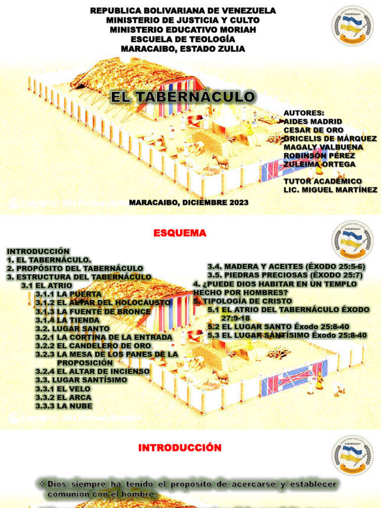Estructura y Propósito del Tabernáculo | PDF | Tabernáculo | Santo de los santos
