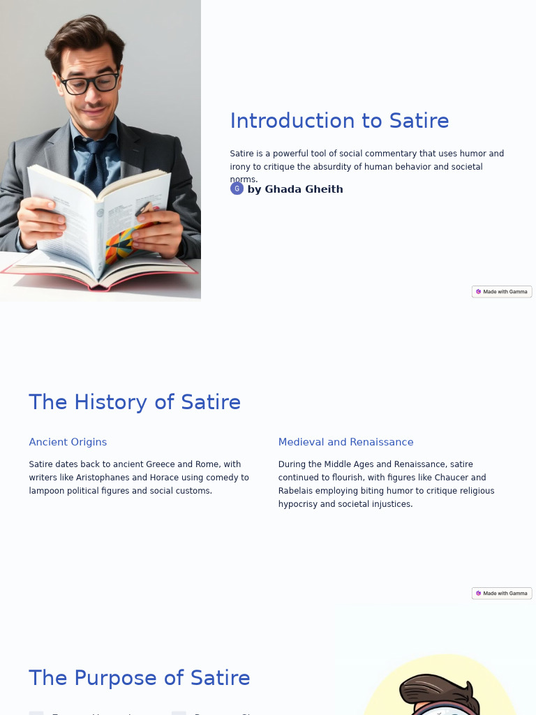Introduction To Satire | PDF | Satire