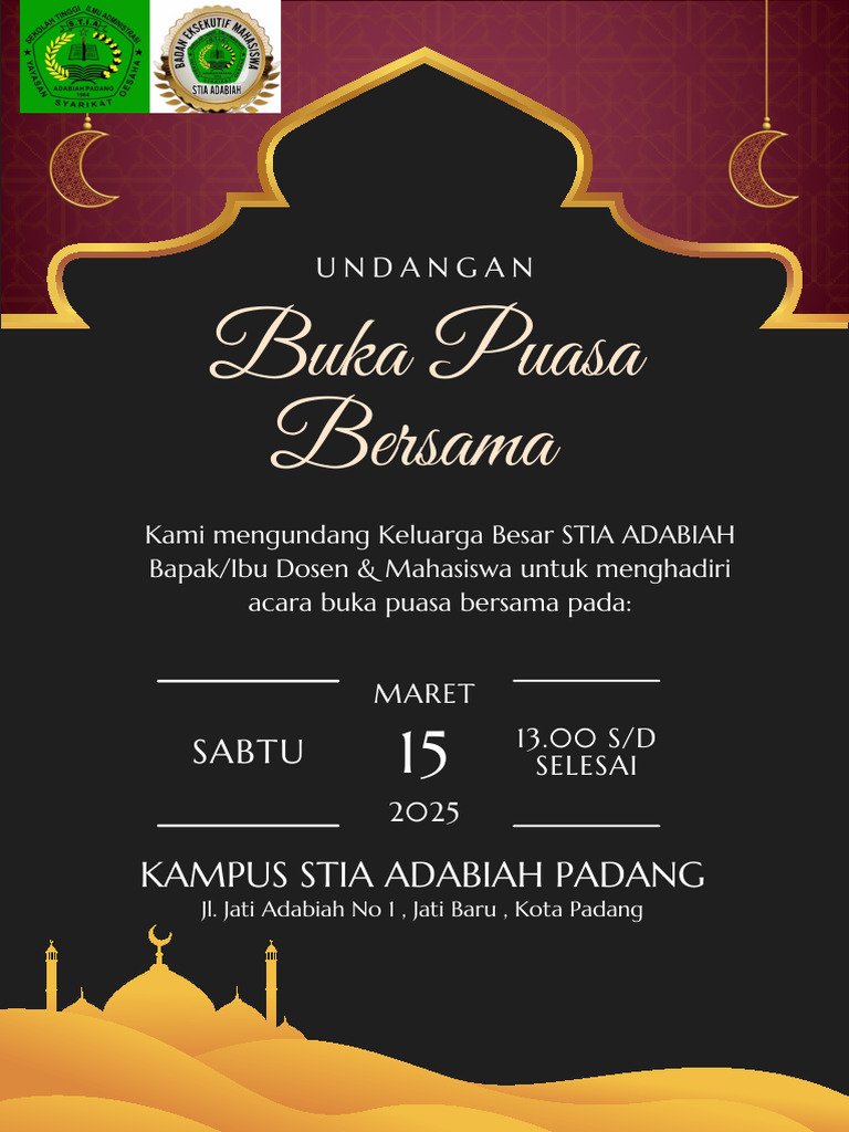 Undangan Event Bukber Hitam Elegan.pdf 2 | PDF