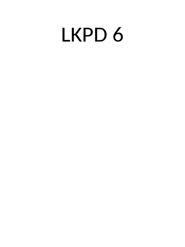 LKPD 6 | PDF