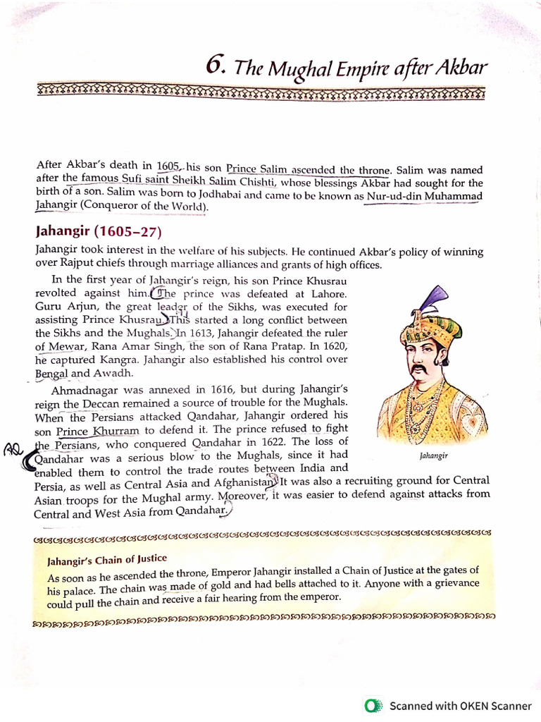 THR Mughal Empire After Akbar #History | PDF