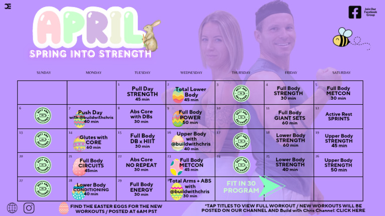 April Calender - Updated | PDF