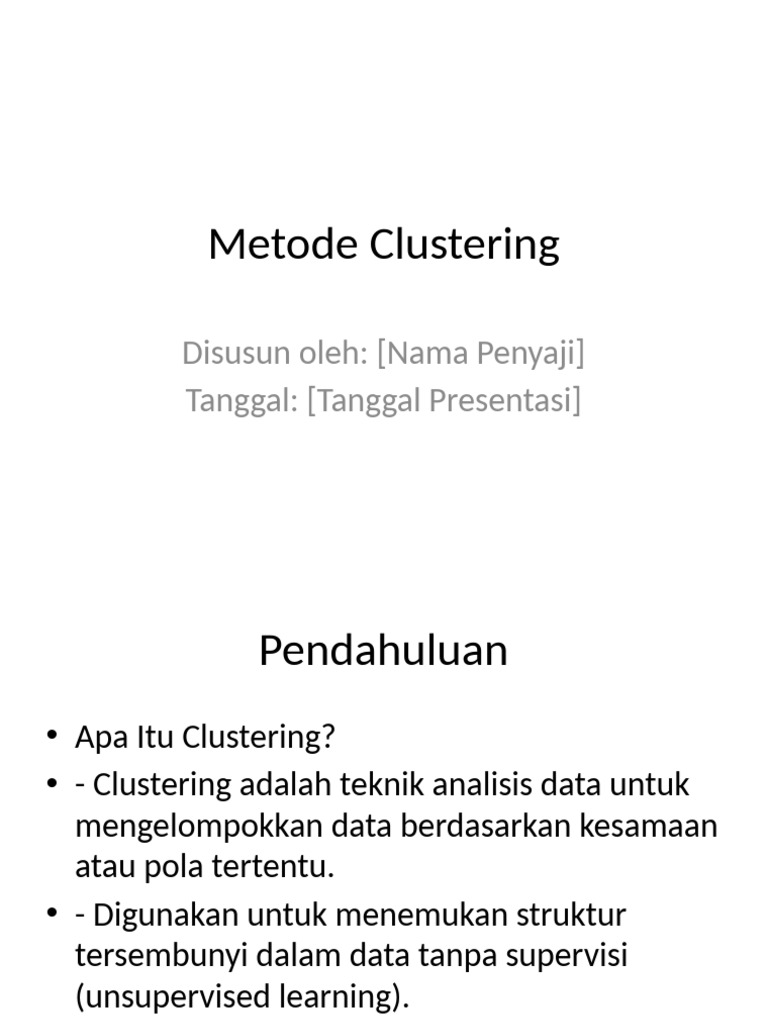 Metode_Clustering | PDF