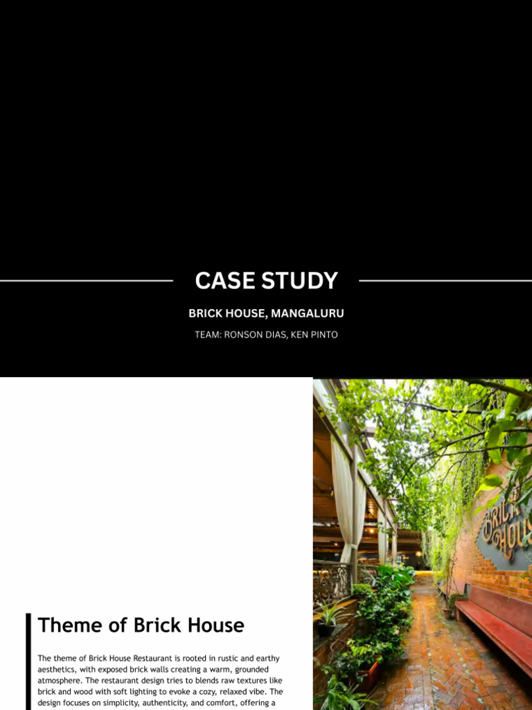 Case Study Brick House | PDF
