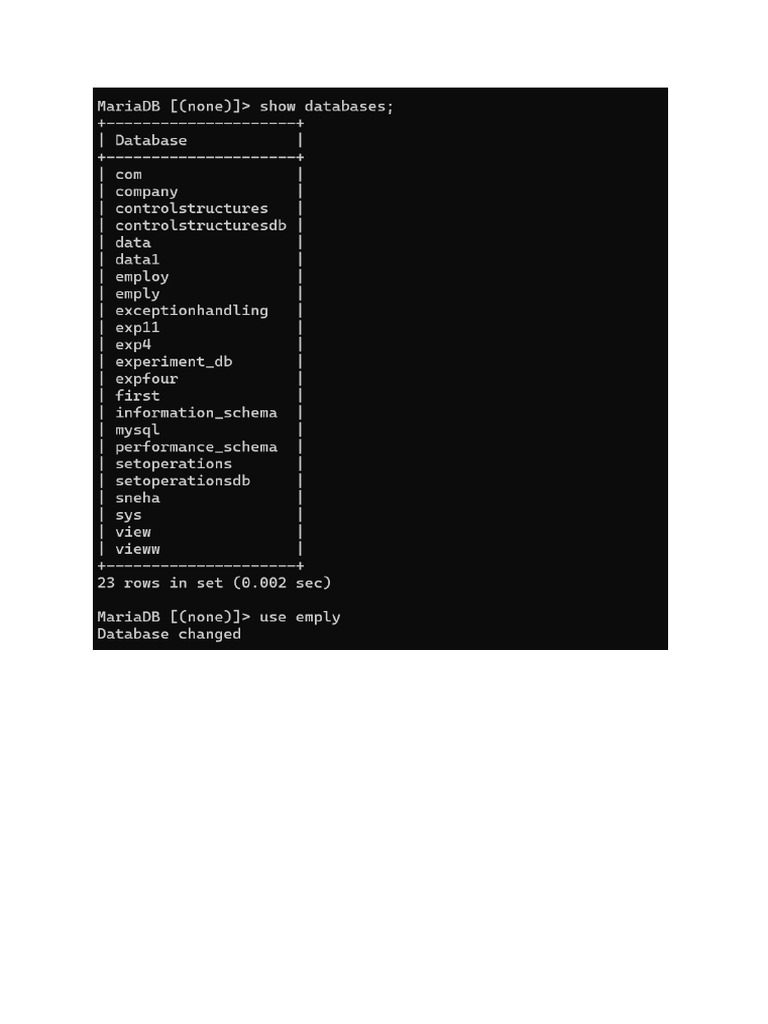 Exp 14 Word Dbms | PDF