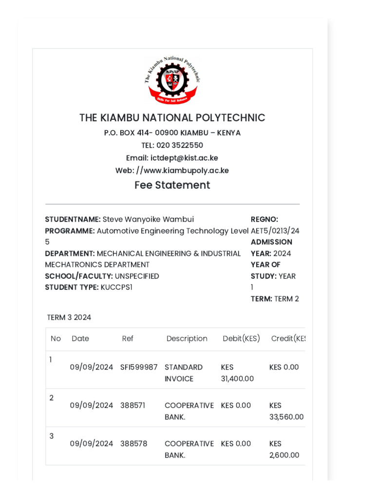 The Kiambu National Polytechnic | PDF