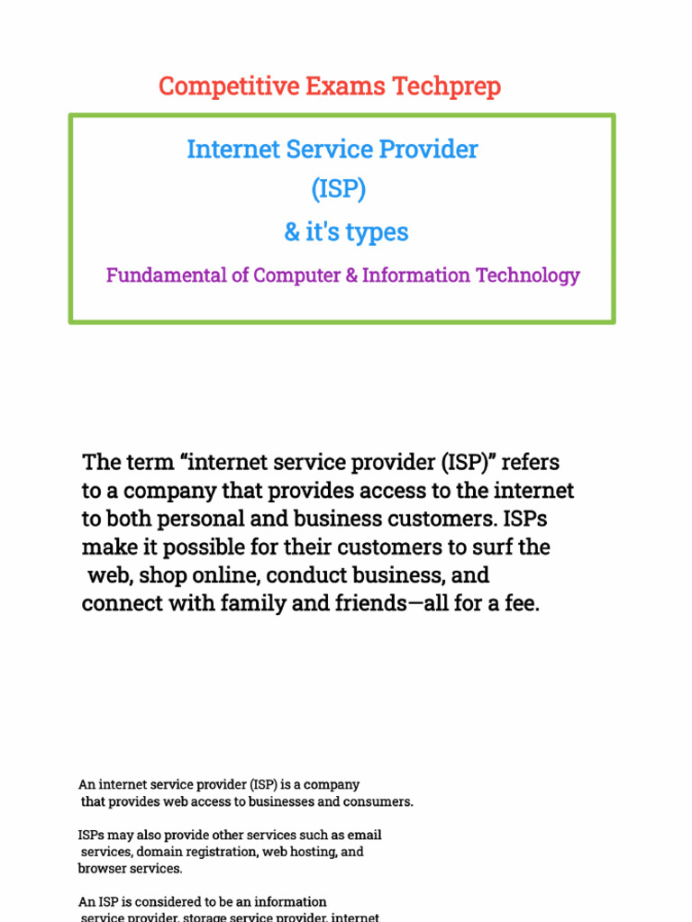 ISP and It - S Types | PDF
