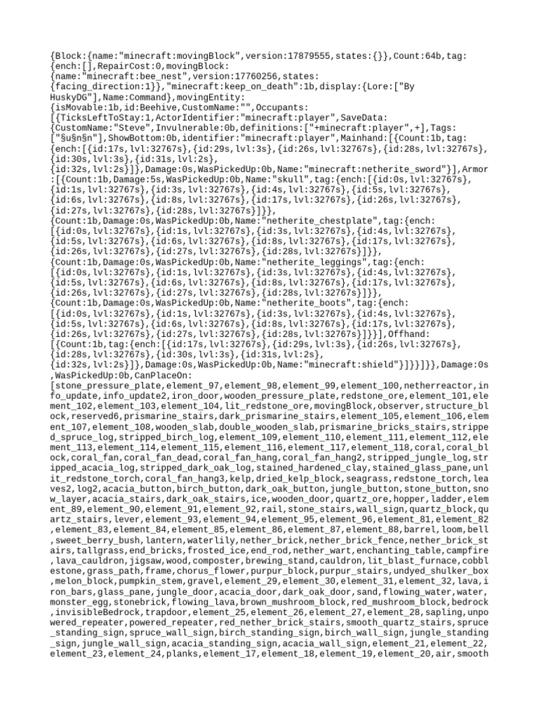 Minecraft Moving Block Command | PDF | Materials