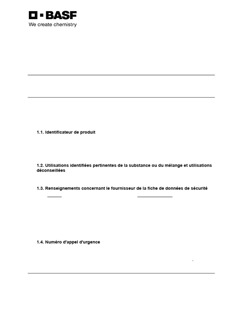 Efka+SI+2041 30844860 SDS GEN FR FR 1-0 | PDF | Solvant | Chimie