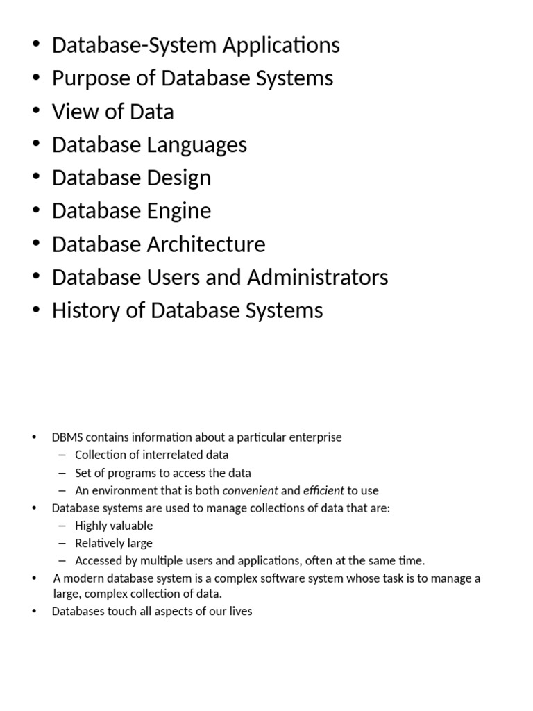 Understanding Database System Applications | PDF | Databases | Database ...