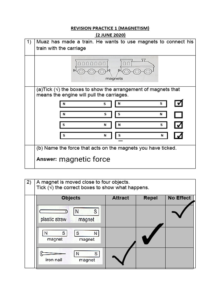 Edited - Revision Practice 1 | PDF