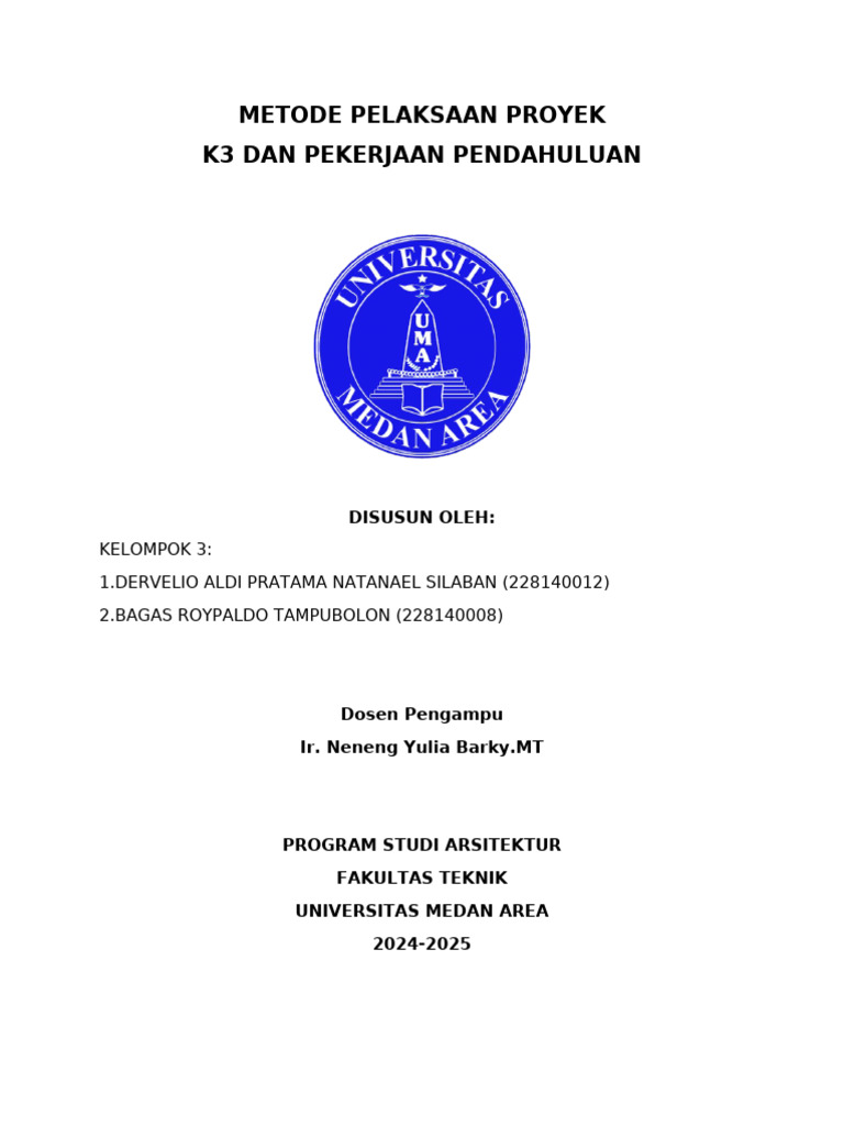 Makalah Uas Metode Pproyek | PDF