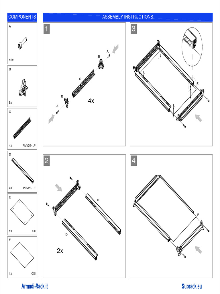 Istruzioni Montaggio Modul Rack | PDF