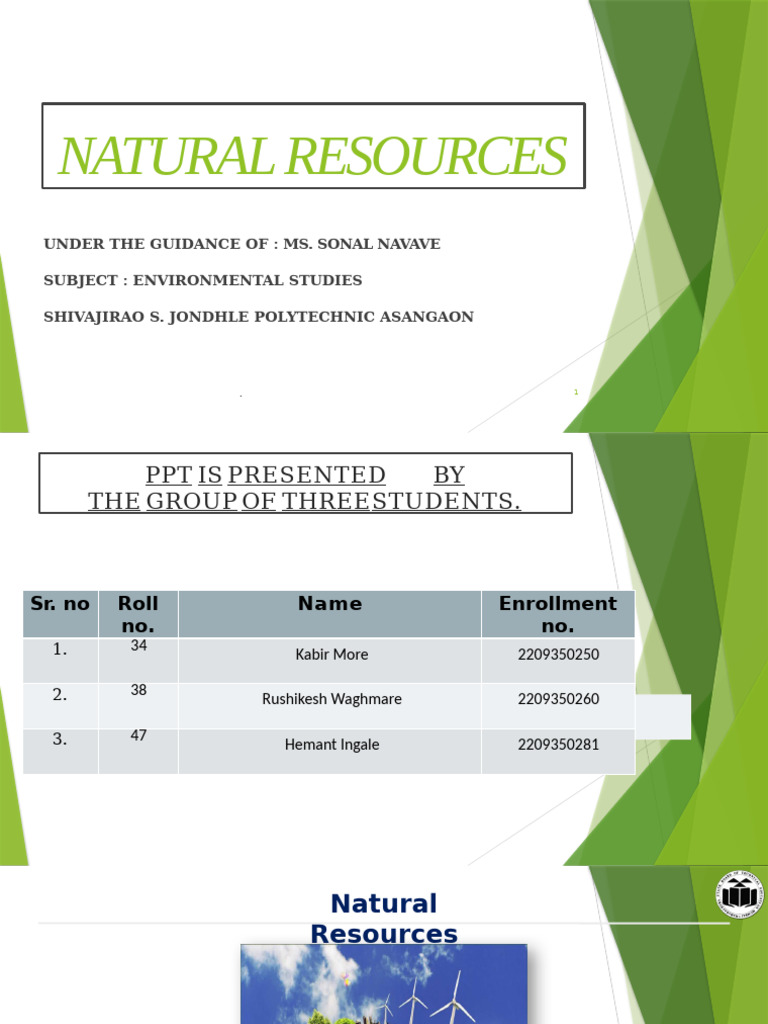 EVS PPT | PDF | Soil | Water