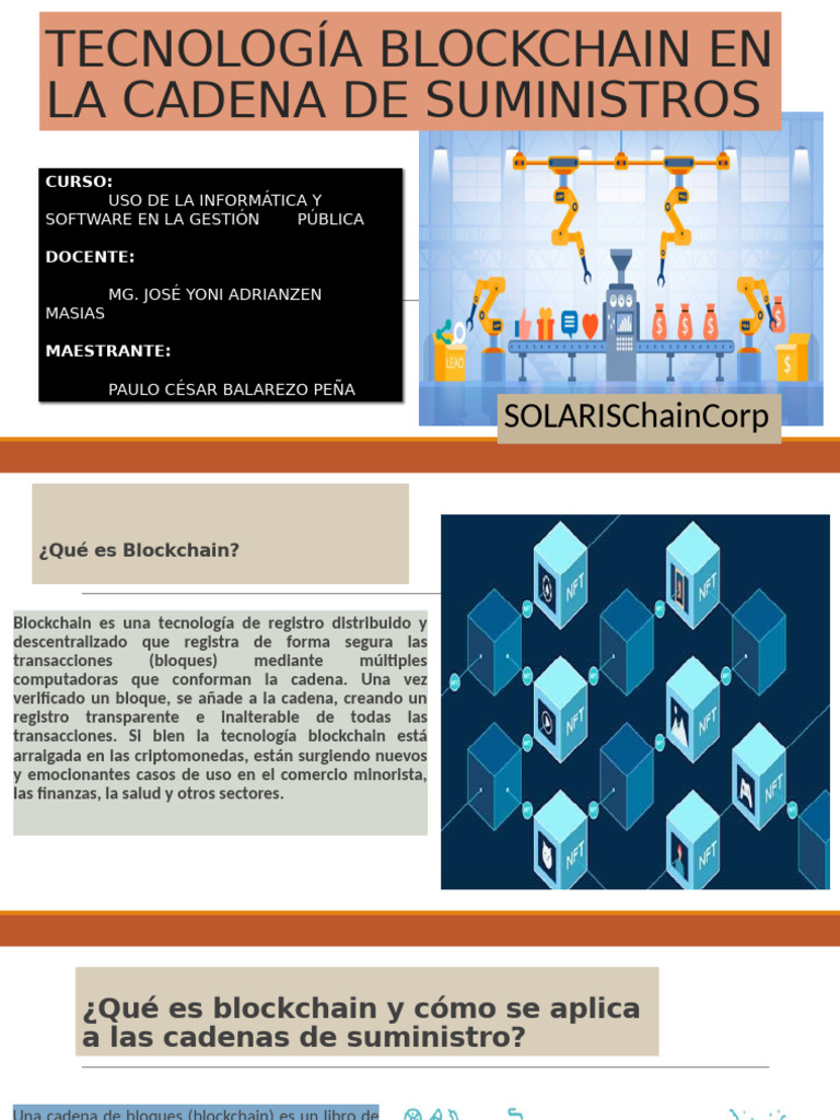 Tecnología Blockchain en La Cadena de Suministros | PDF | Informática | Business