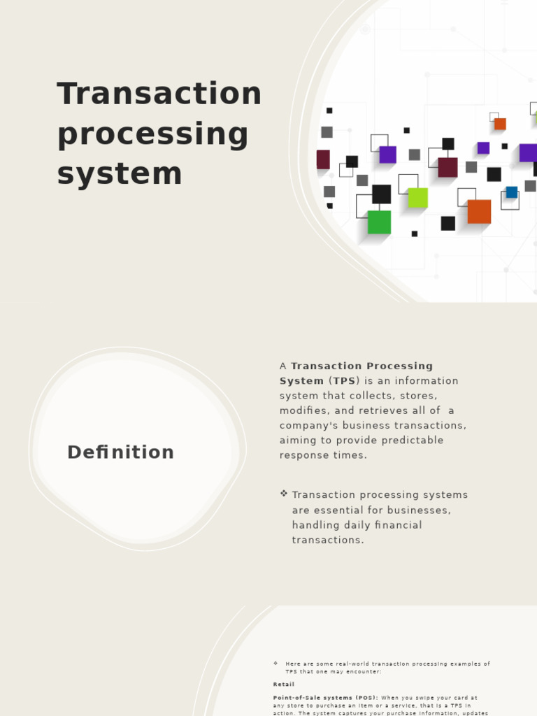 Transaction Processing System | PDF
