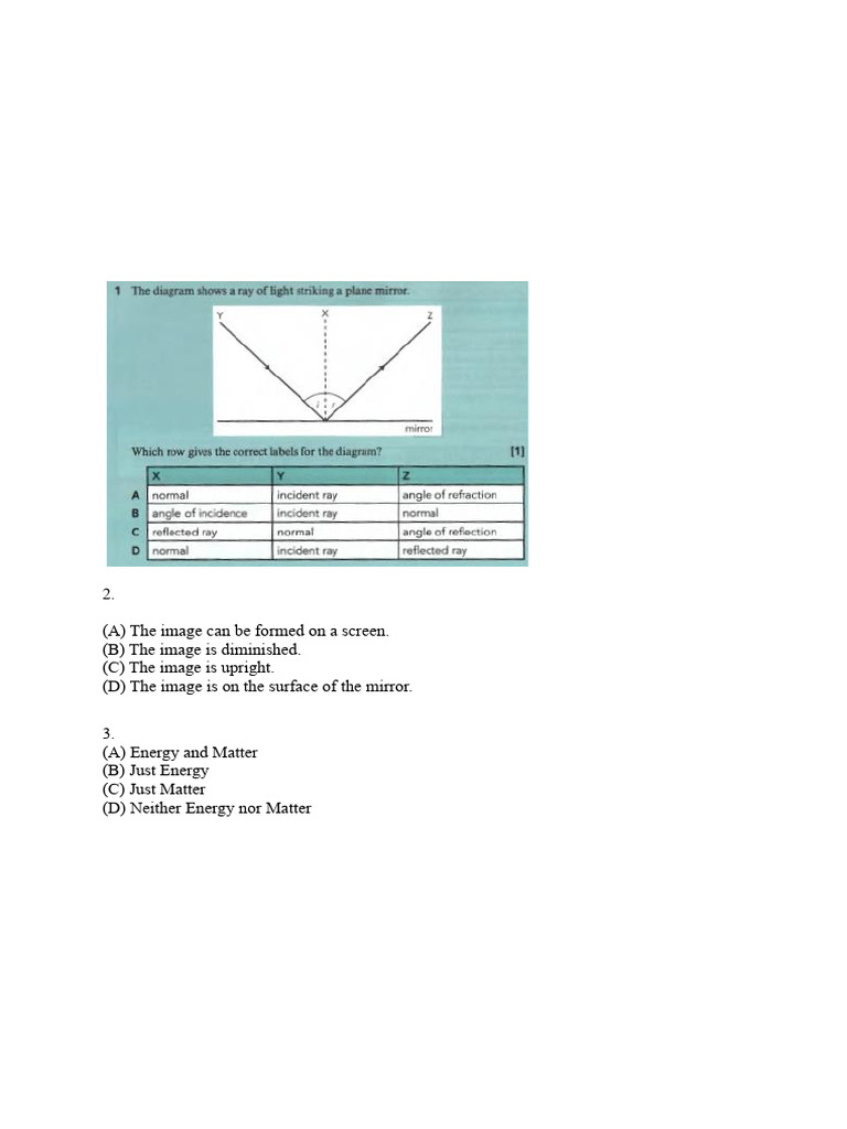 Physics Assessment For Old IGCSE | PDF | Waves | Wavelength