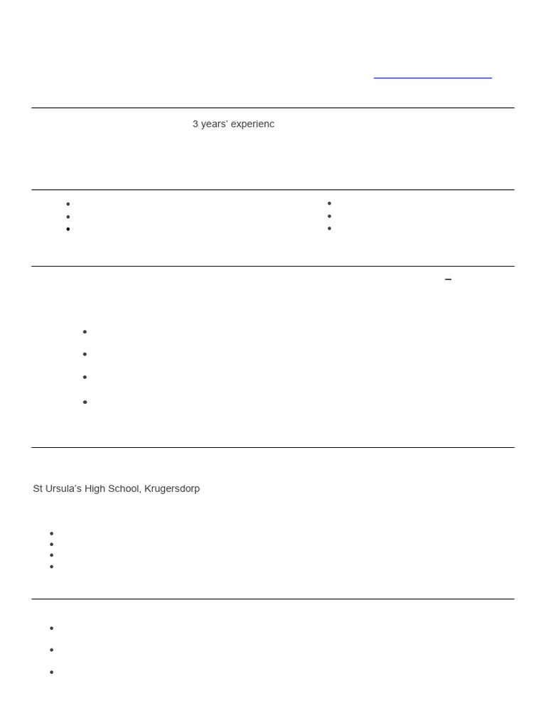 Tebogo Sitole's CV | PDF | Point Of Sale | Computing