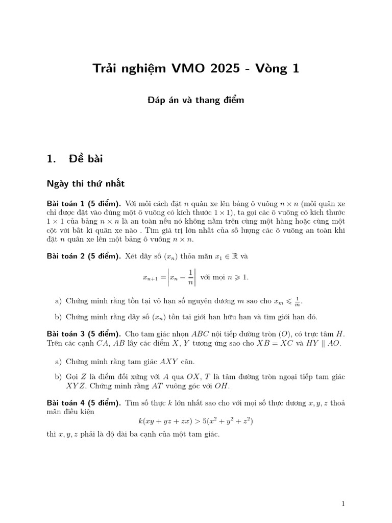 Trai Nghiem Vmo 2025 3r | PDF