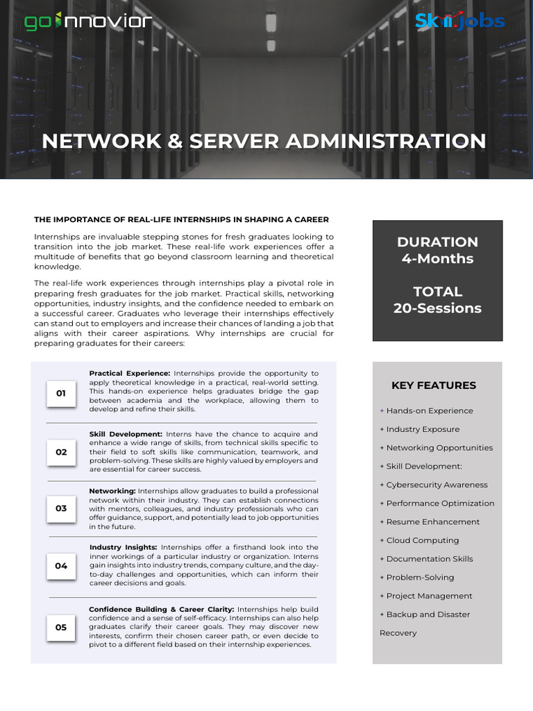 Network & Server Administration | PDF | Computer Network | Internet Protocol Suite