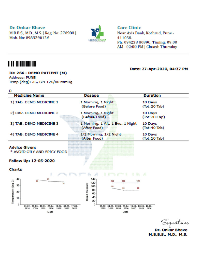 Myopd Sample RX Eng | PDF