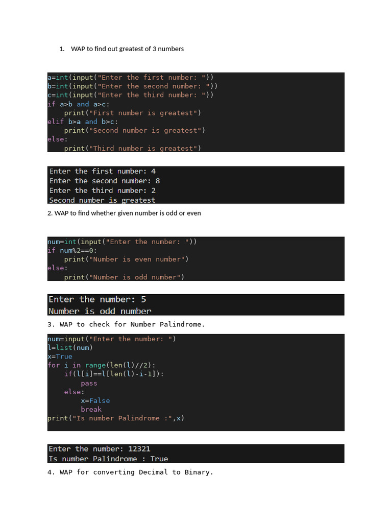 A4a Assignment6 | PDF | Computer Programming | Numbers